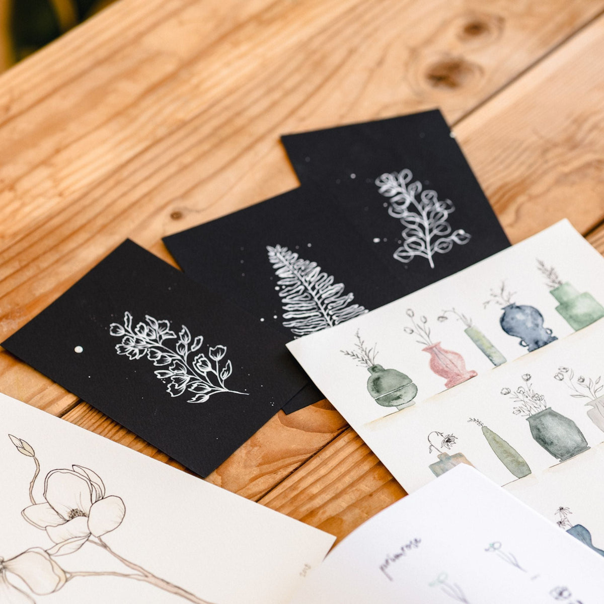 Botanical Line Drawing by Peggy Dean | The Pigeon Letters – Canvas Store